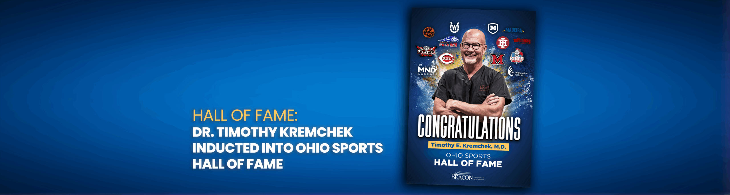 Dr. Timothy Kremchek Inducted into Ohio Sports Hall of Fame Class of 2025
